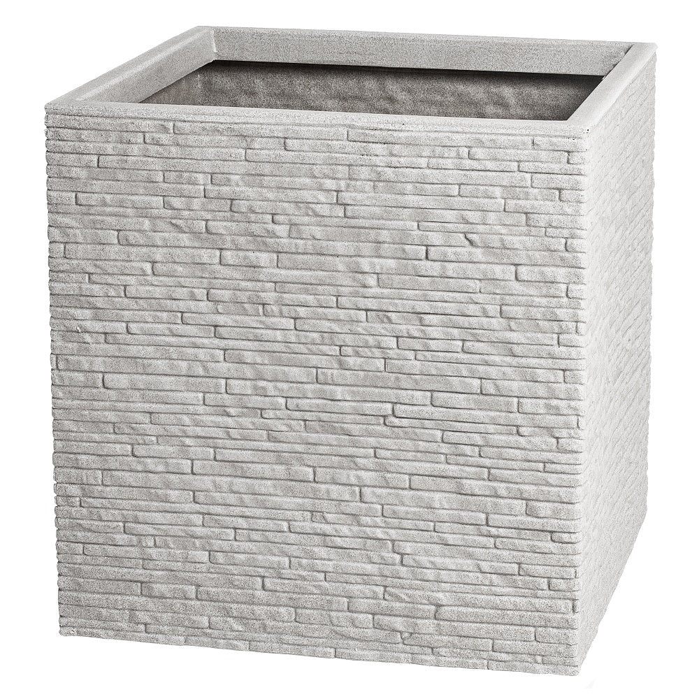 Strata Slate Planter Square 38cm x 38cm Pewter — Carpenders Park Garden ...